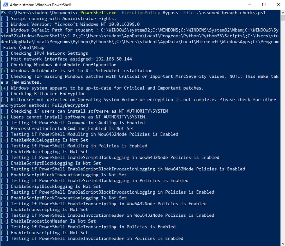 Configuration Hardening Assessment Powershell Script Chaps Cutaway Security 